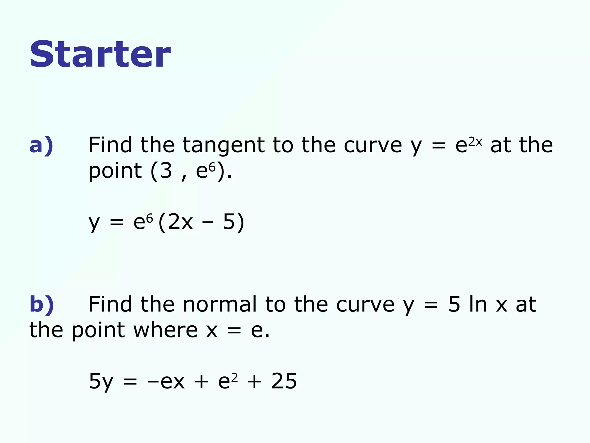 Core 4 Parametric Equations 2 Ppt