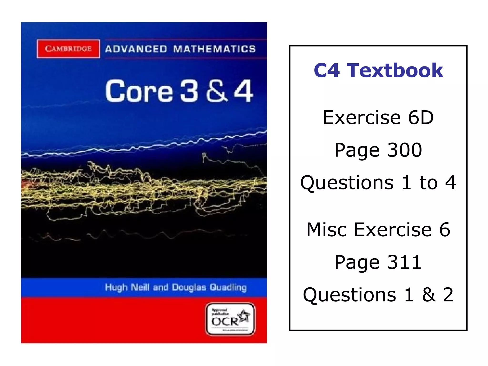 Core 4 Partial Fractions 1 | PPT