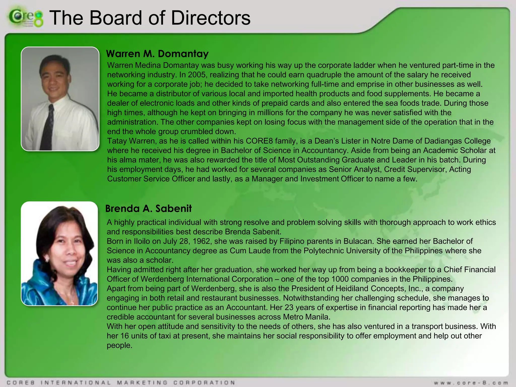 Core 8 Poducts | PPTX