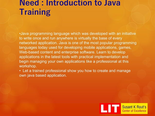 Java training in Bhubaneswar | PPT