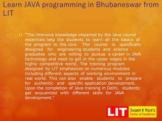 Java training in Bhubaneswar | PPT