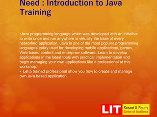 Java training in Bhubaneswar | PPT