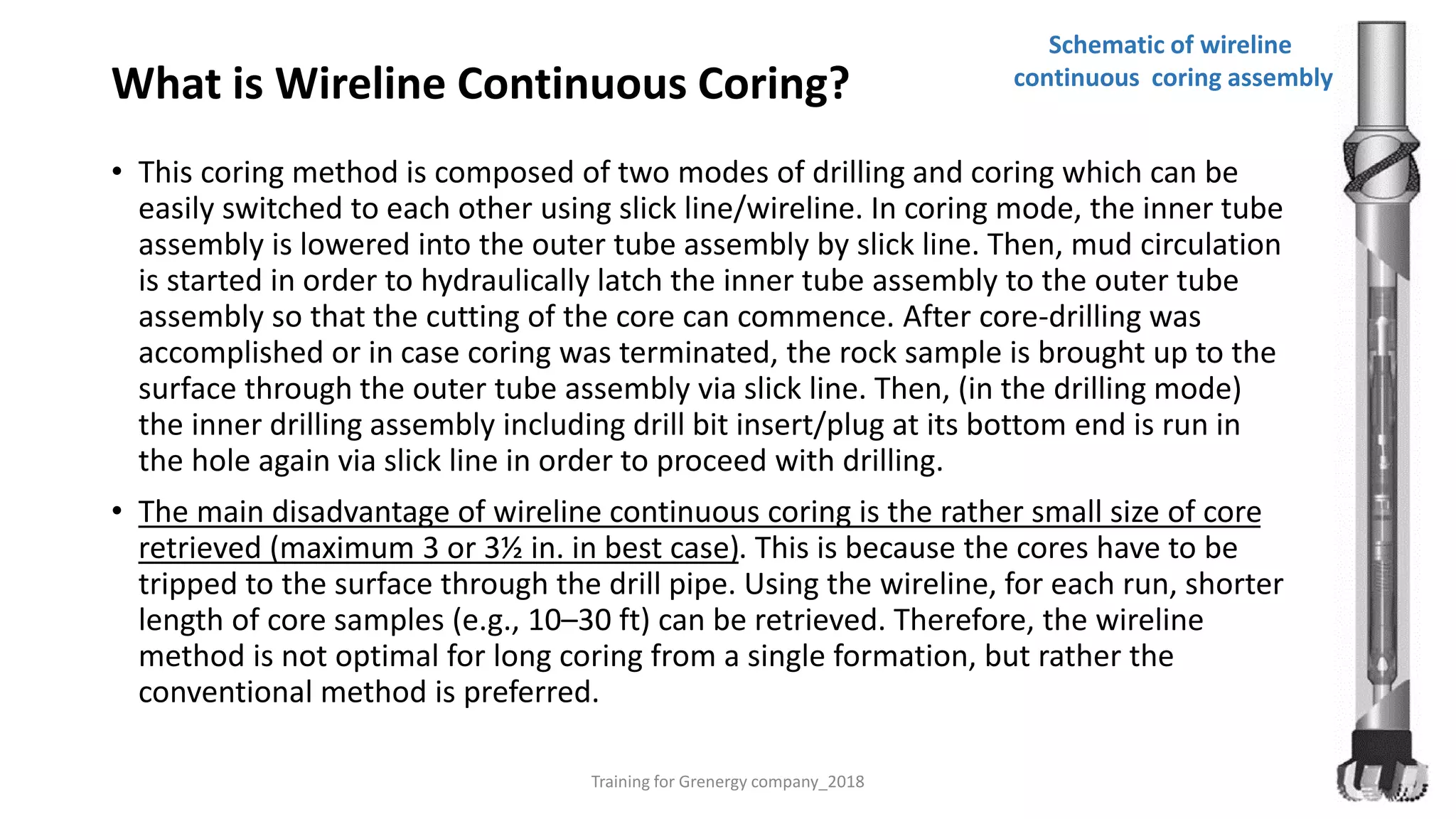 Core analysis & wellsite core acquisition, handling and transportation ...