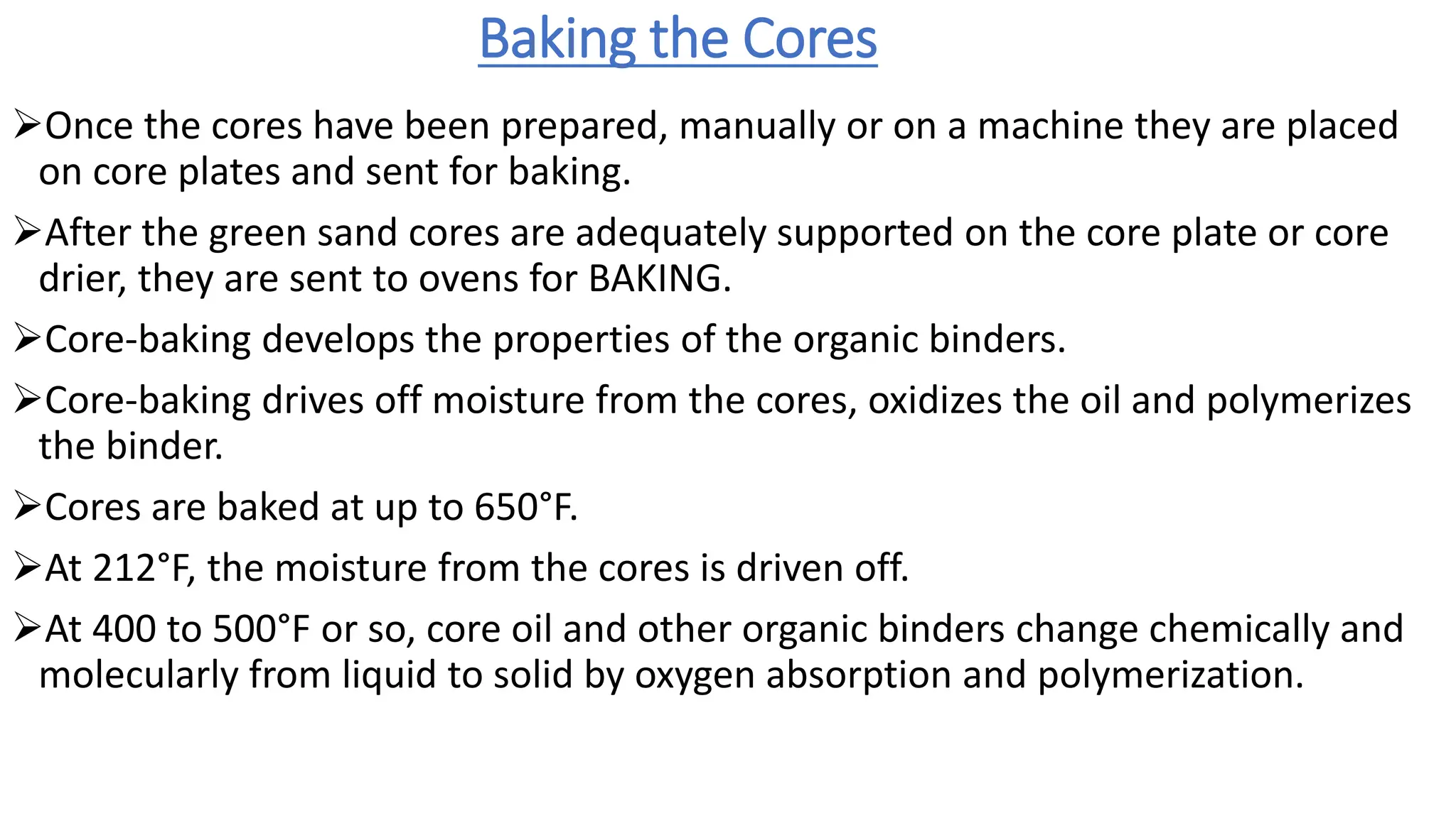 core and core making for foundry tech .pptx