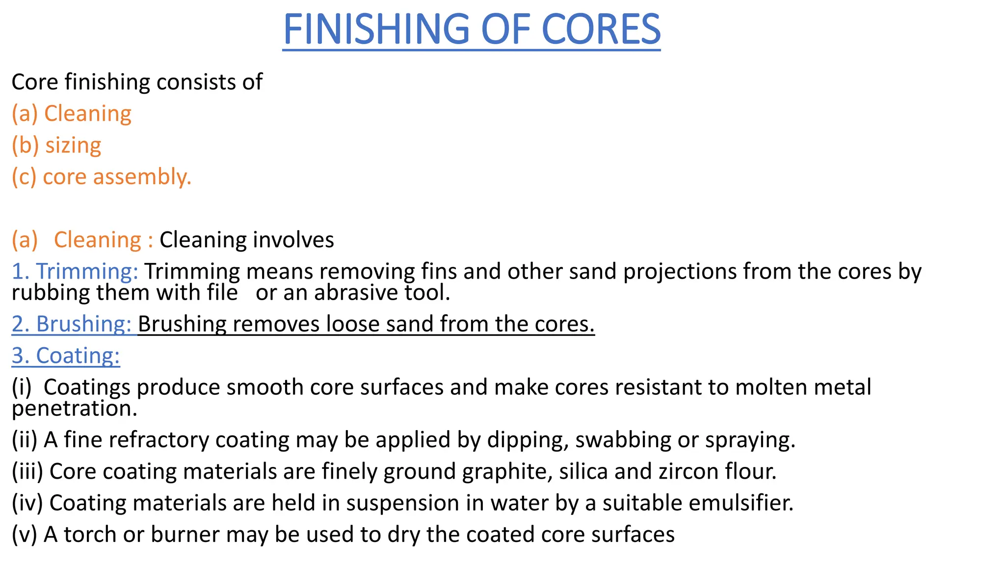 core and core making for foundry tech .pptx