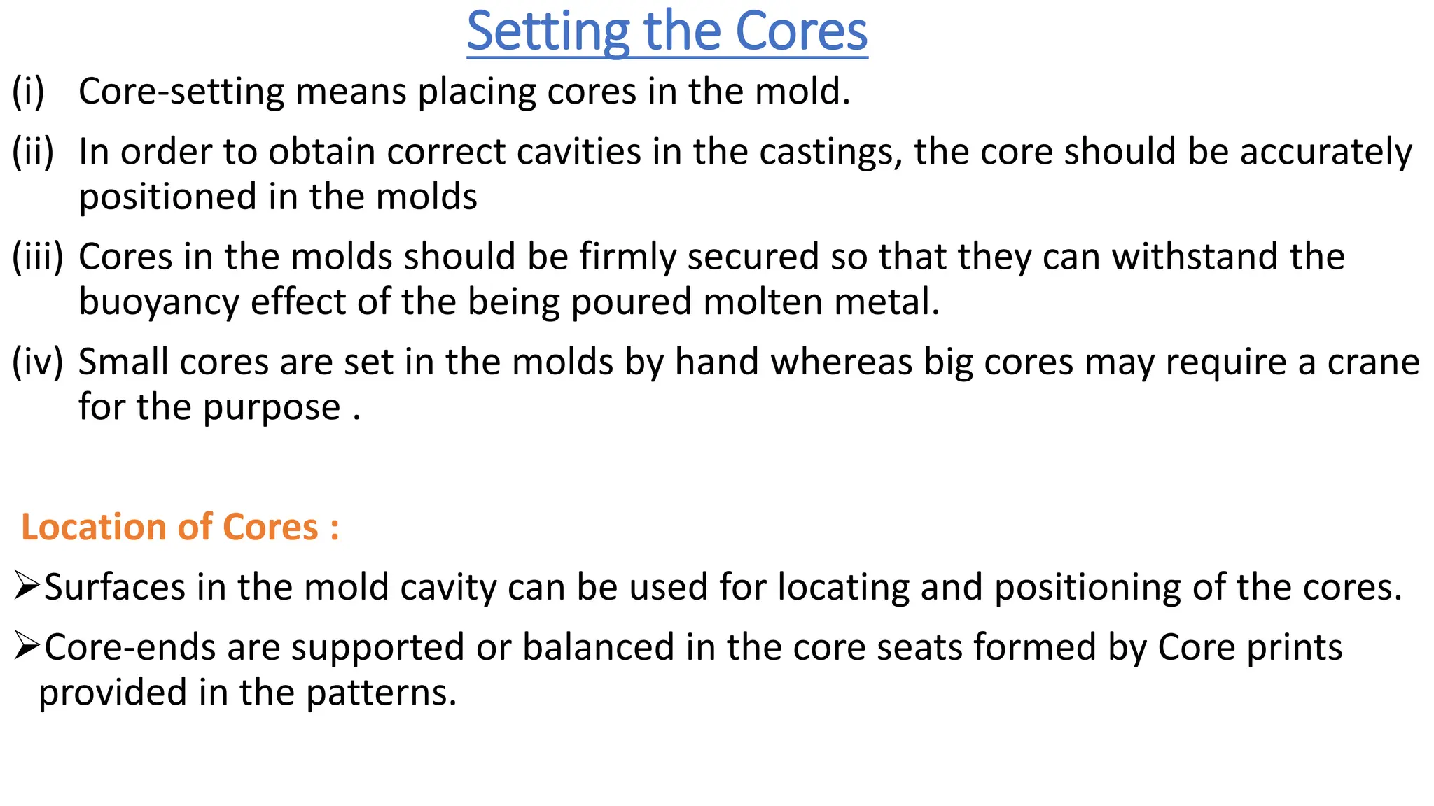 core and core making for foundry tech .pptx