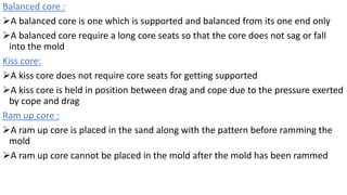 core and core making for foundry tech .pptx