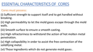 core and core making for foundry tech .pptx