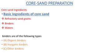 core and core making for foundry tech .pptx