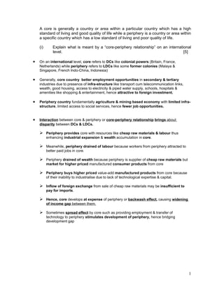 Core and periphery theory | DOC