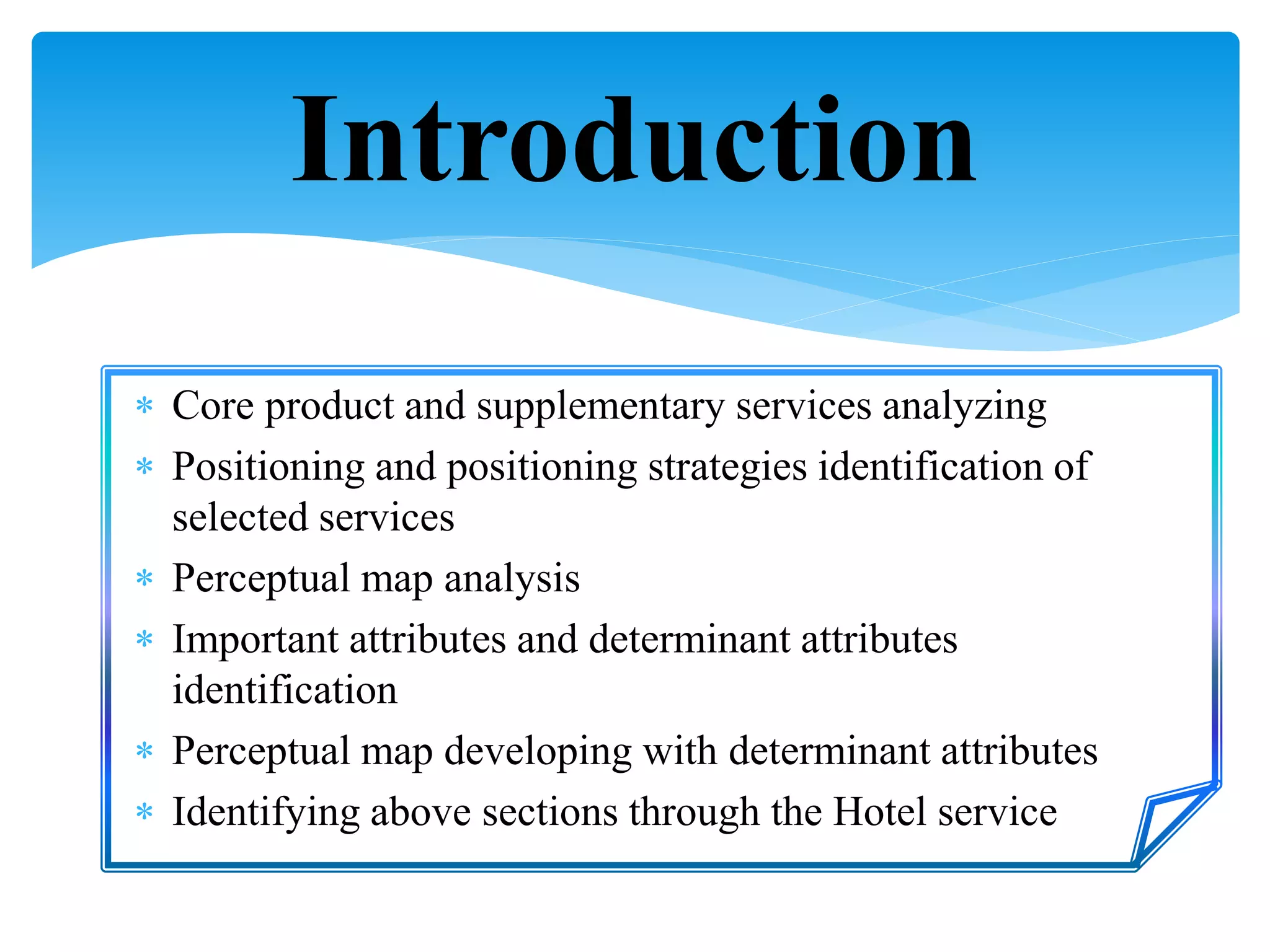 Core and supplementary part in hotel industry | PDF