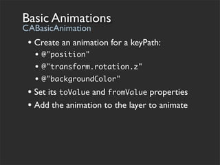 Core Animation | PPT
