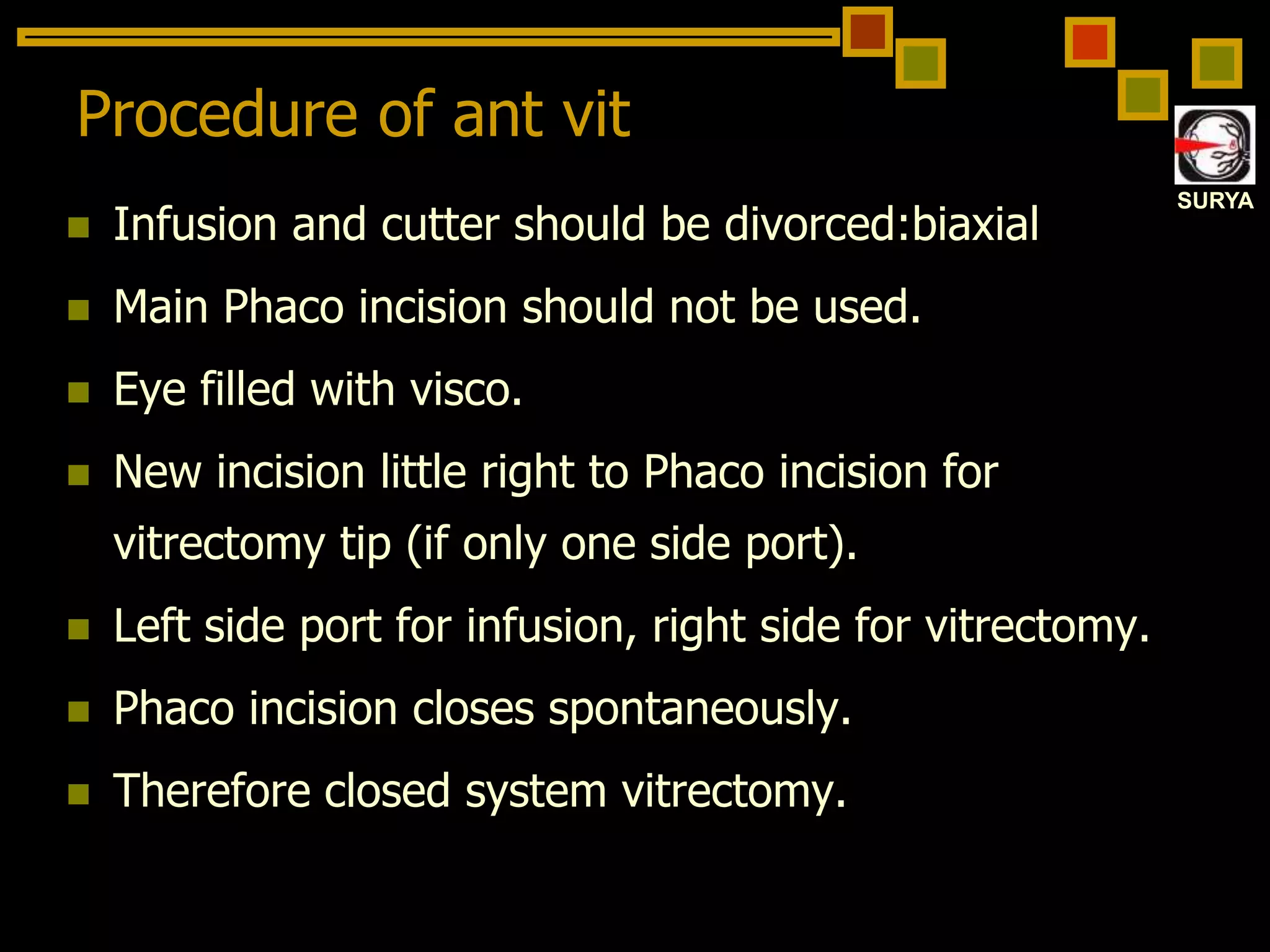 Core anterior vitrectomy DR AJAY DUDANI | PPT | Eye and Vision ...