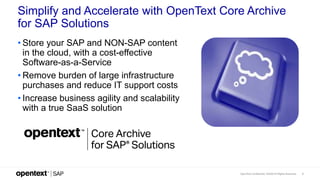Core Archive for SAP Solutions | PPTX