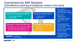 Core Archive for SAP Solutions | PPTX