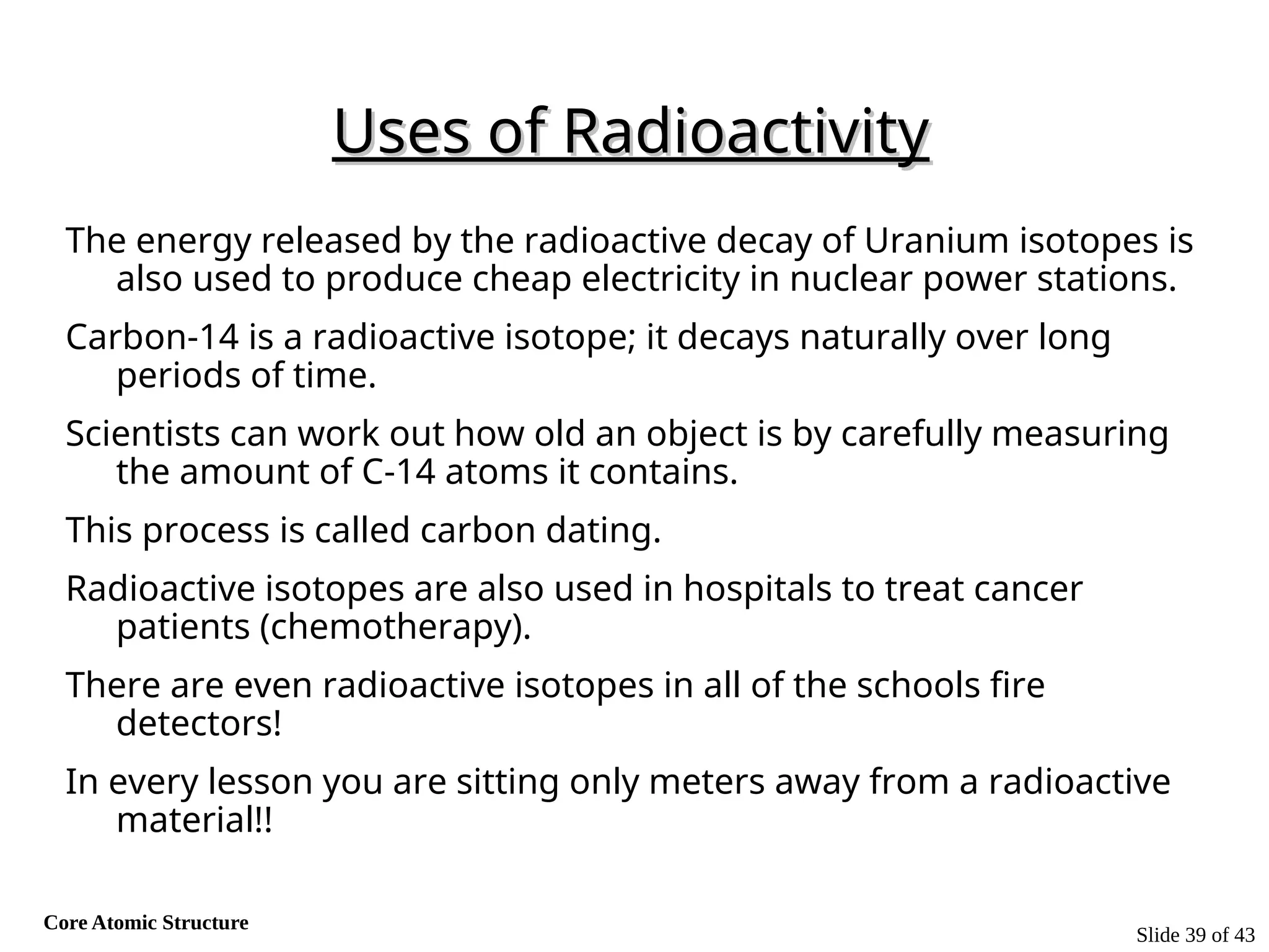 Igcse chemisty on topic of Core Atomic structure.ppt