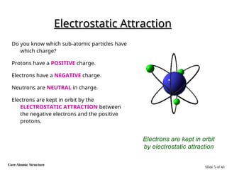Igcse chemisty on topic of Core Atomic structure.ppt