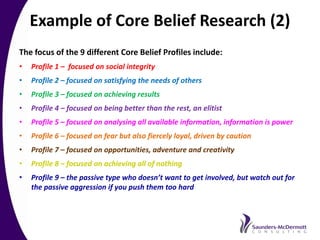 Core Belief Research Overview | PDF