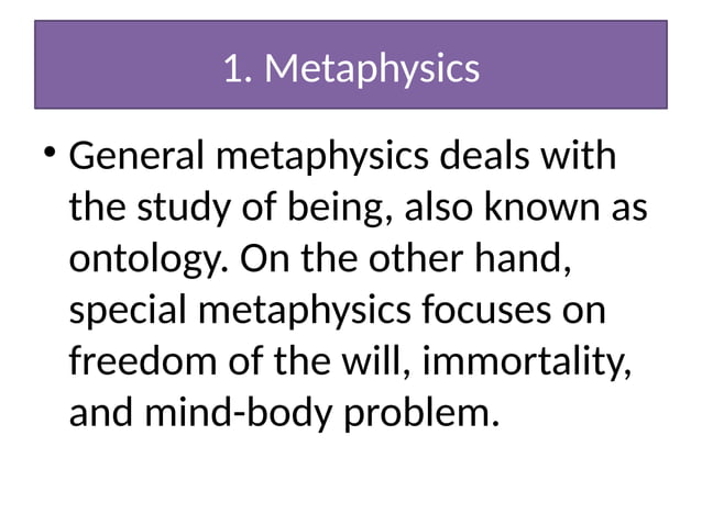 Core Branches of Philosophy.pptxxxxxxxxx | PPT