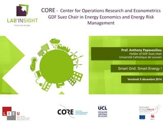 Core center for operations research and econometrics ucl | PPT