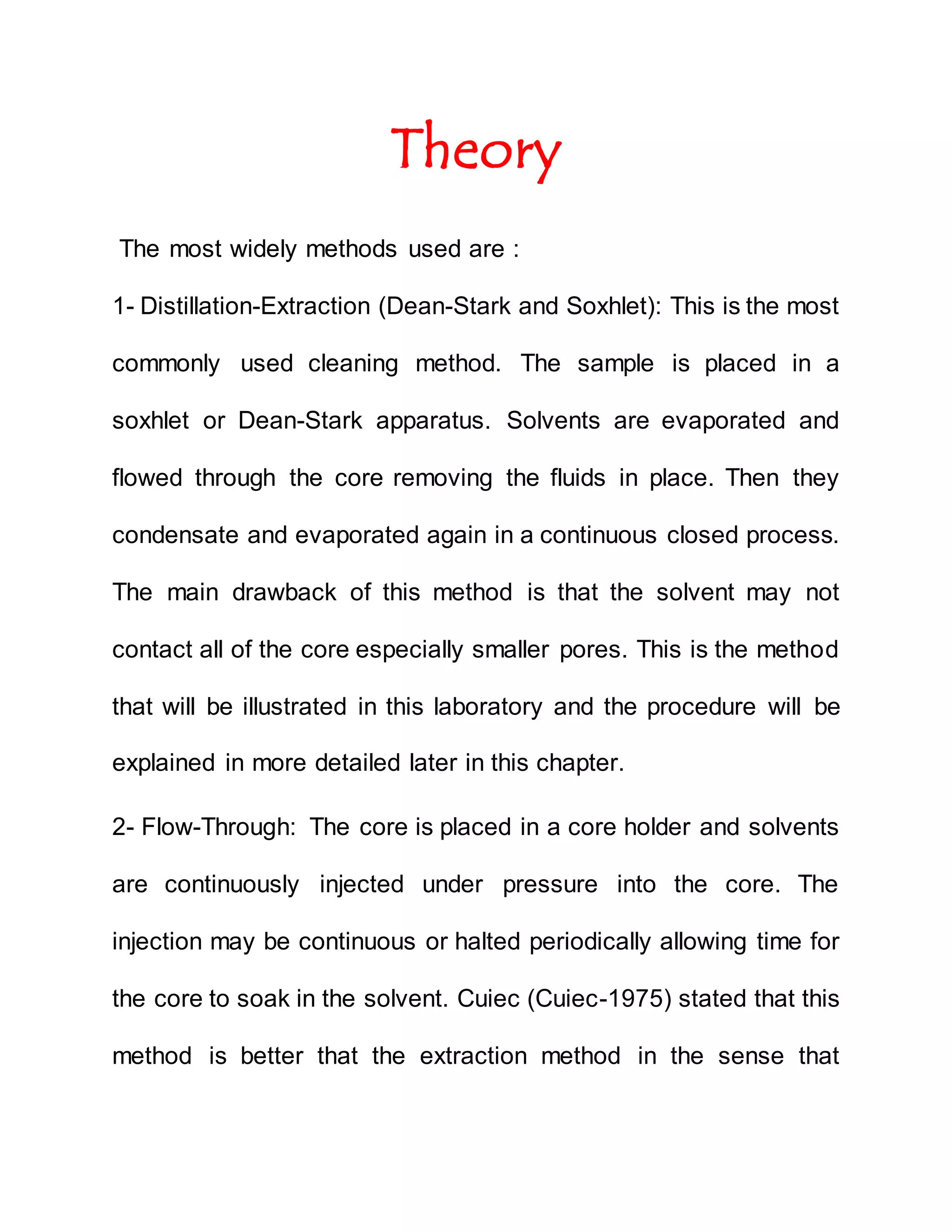 Core cleaning | DOCX