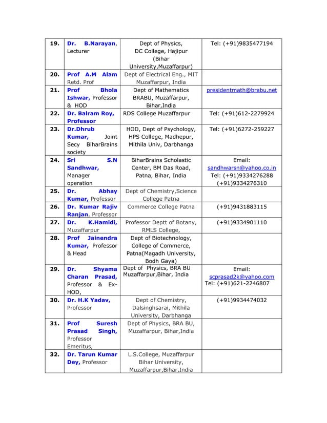 core_committee_members_list | PDF | Email | Internet