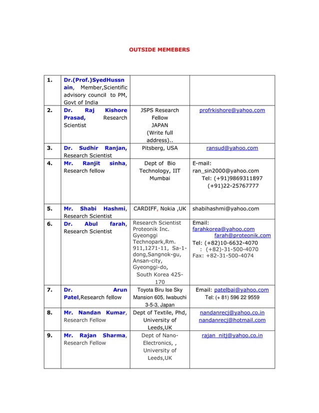 core_committee_members_list | PDF | Email | Internet