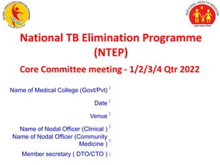 Core Committee template for MC mc (1).ppt