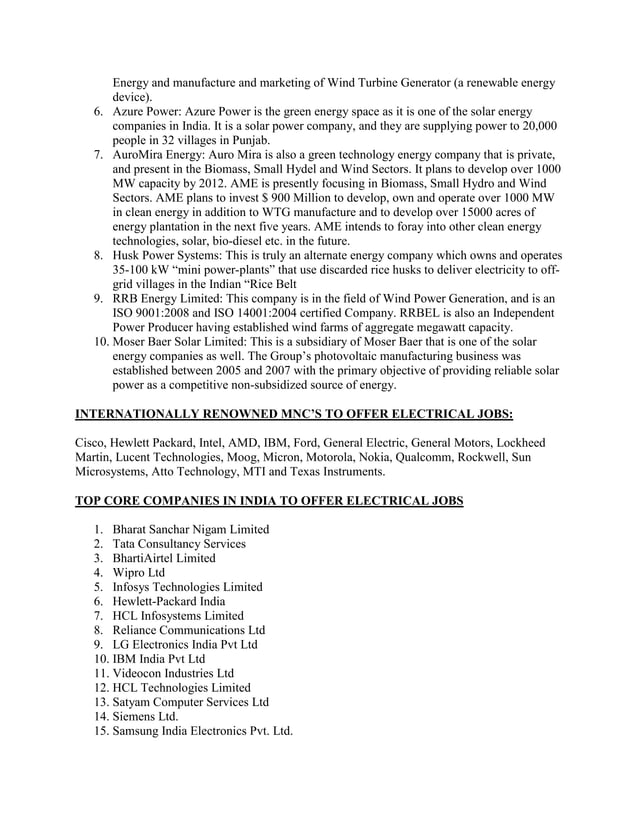 Core companies for eee | PDF