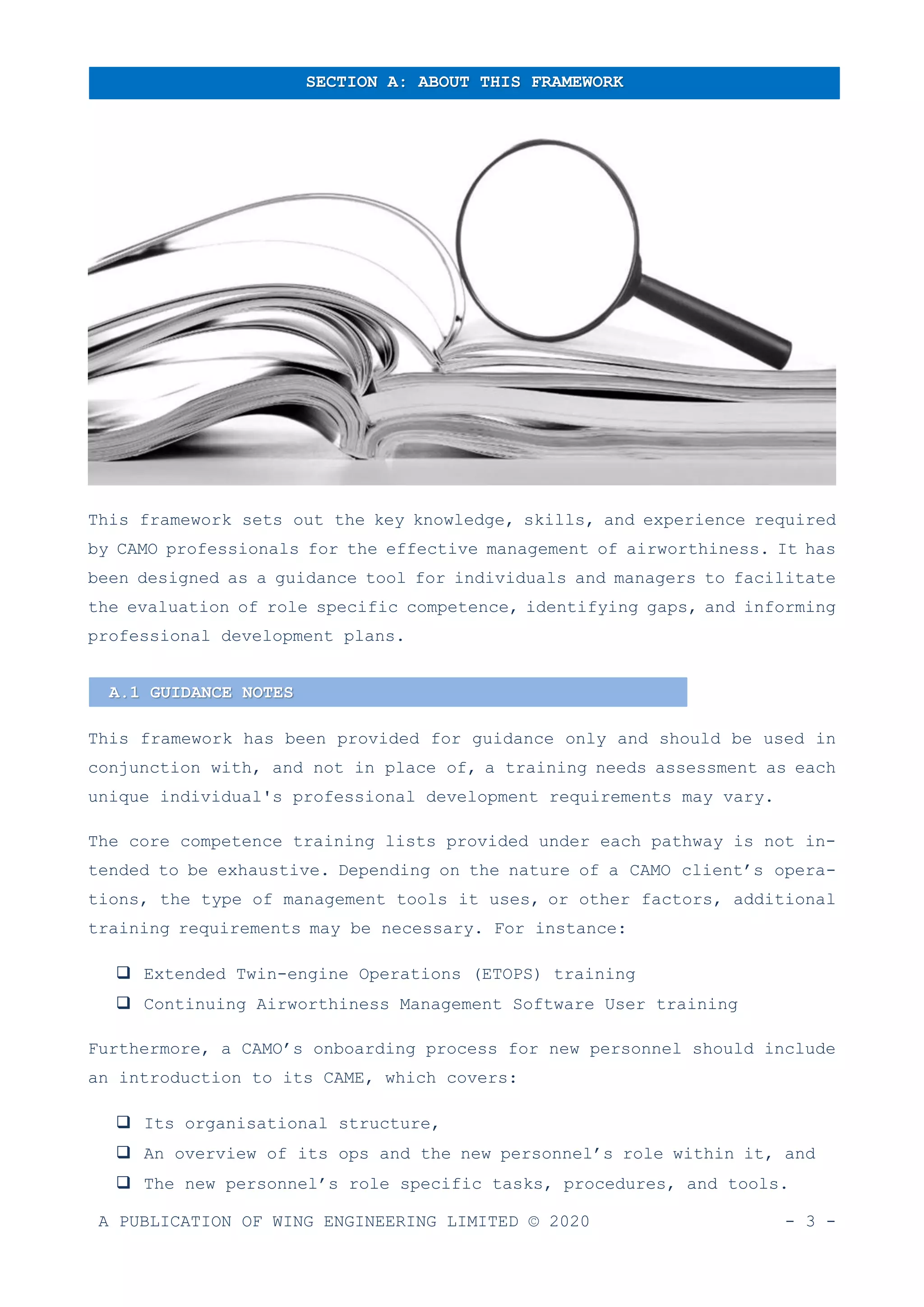 Core Competence Framework for CAMO Personnel | PDF