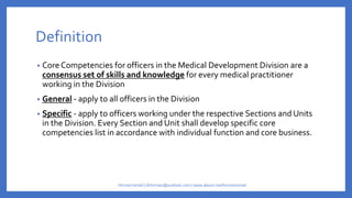 Core competencies - Medical Development Division | PPT