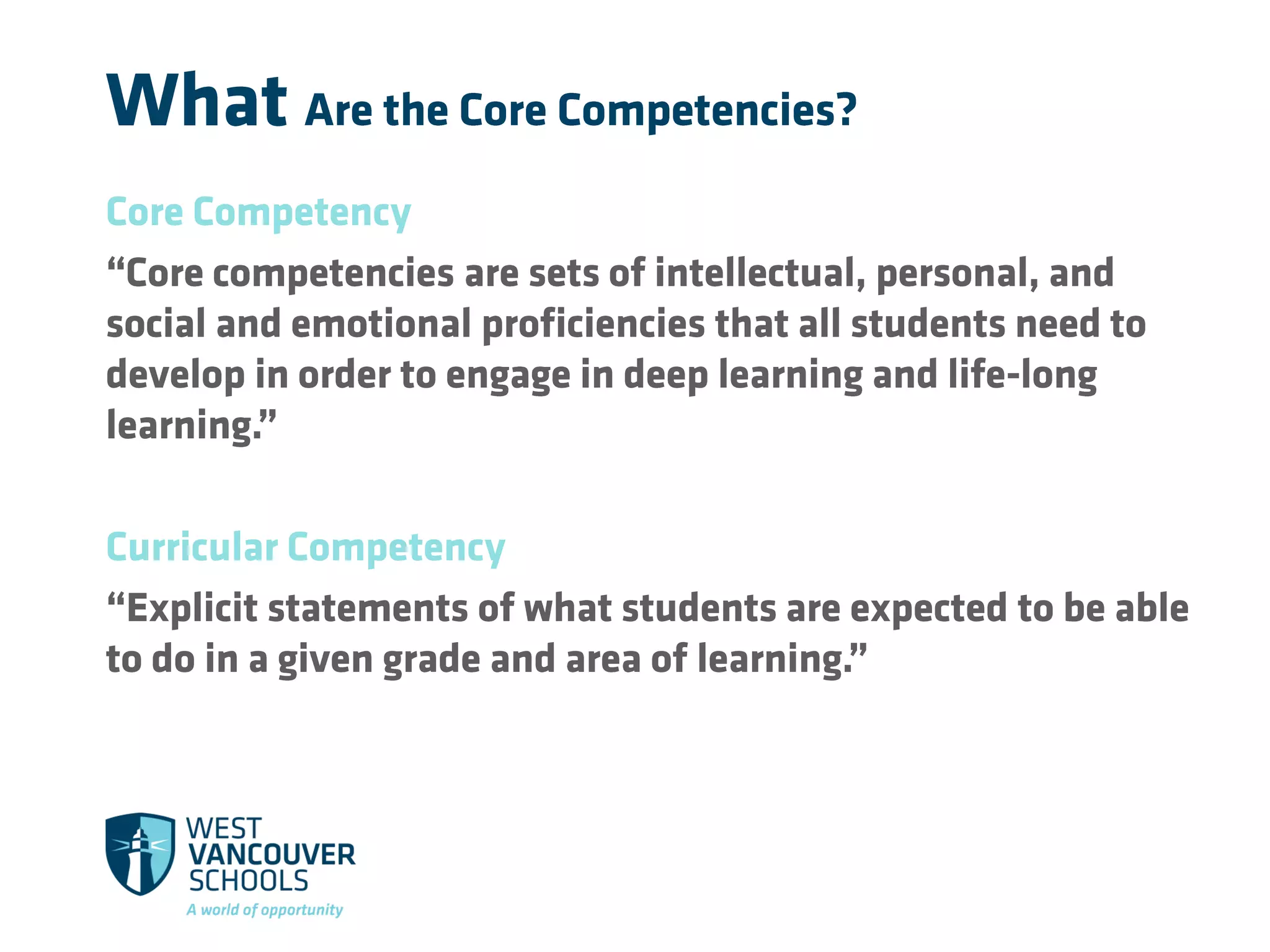 Core Competencies | PDF