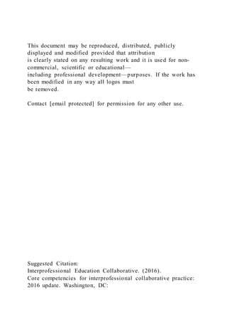 Core Competencies for Interprofessional Collaborat | DOCX