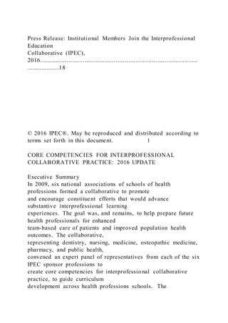 Core Competencies for Interprofessional Collaborat | DOCX