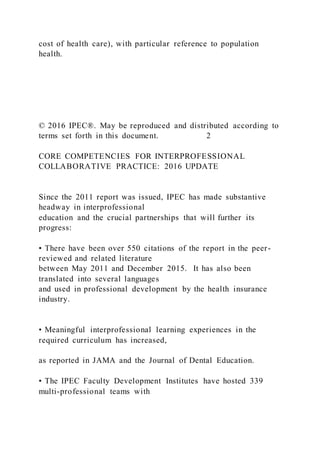 Core Competencies for Interprofessional Collaborat | DOCX