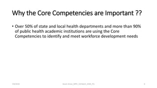 Core competencies for Public Health Professional : Article Review | PDF