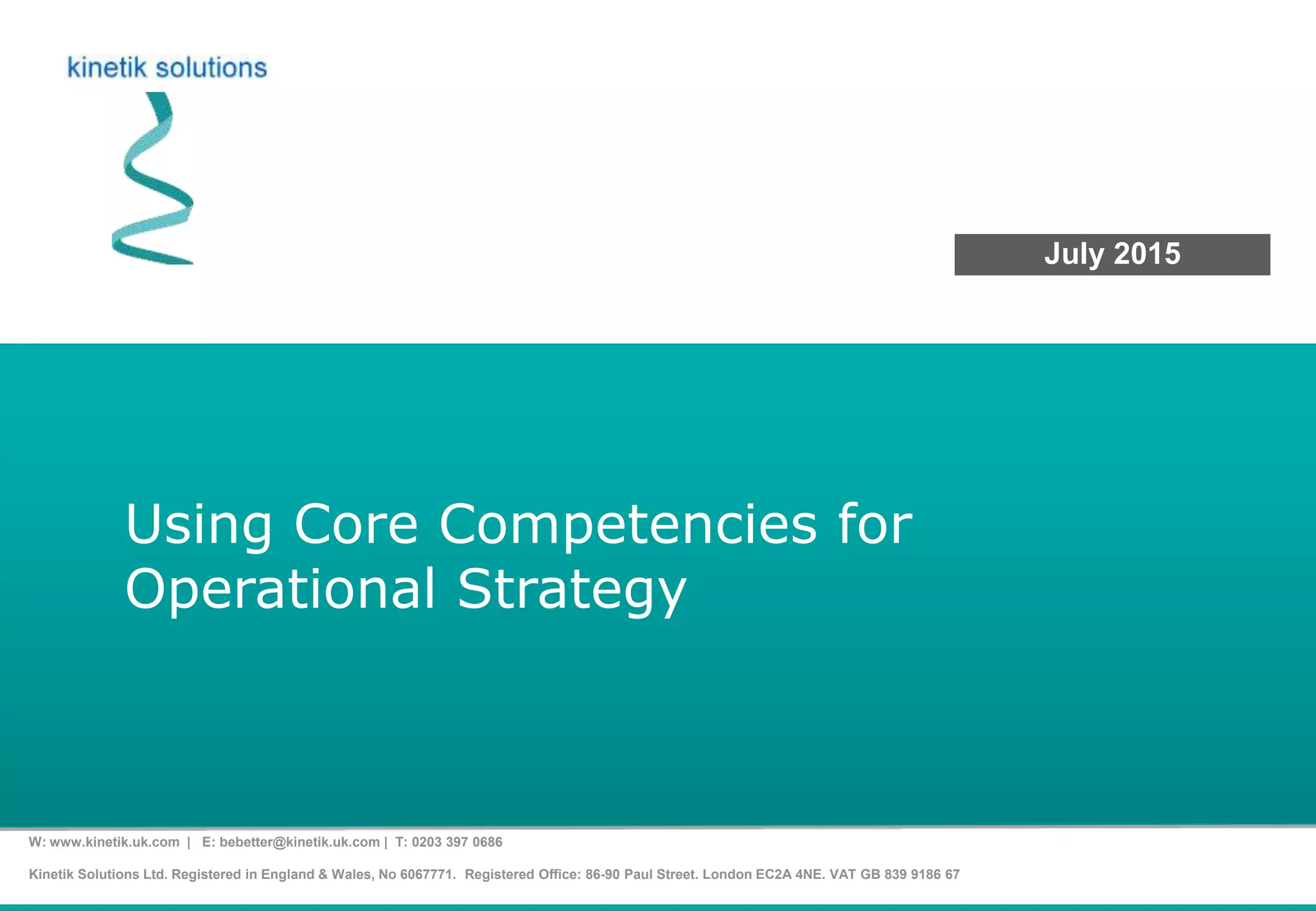 Core competencies operational_strategy | PPT