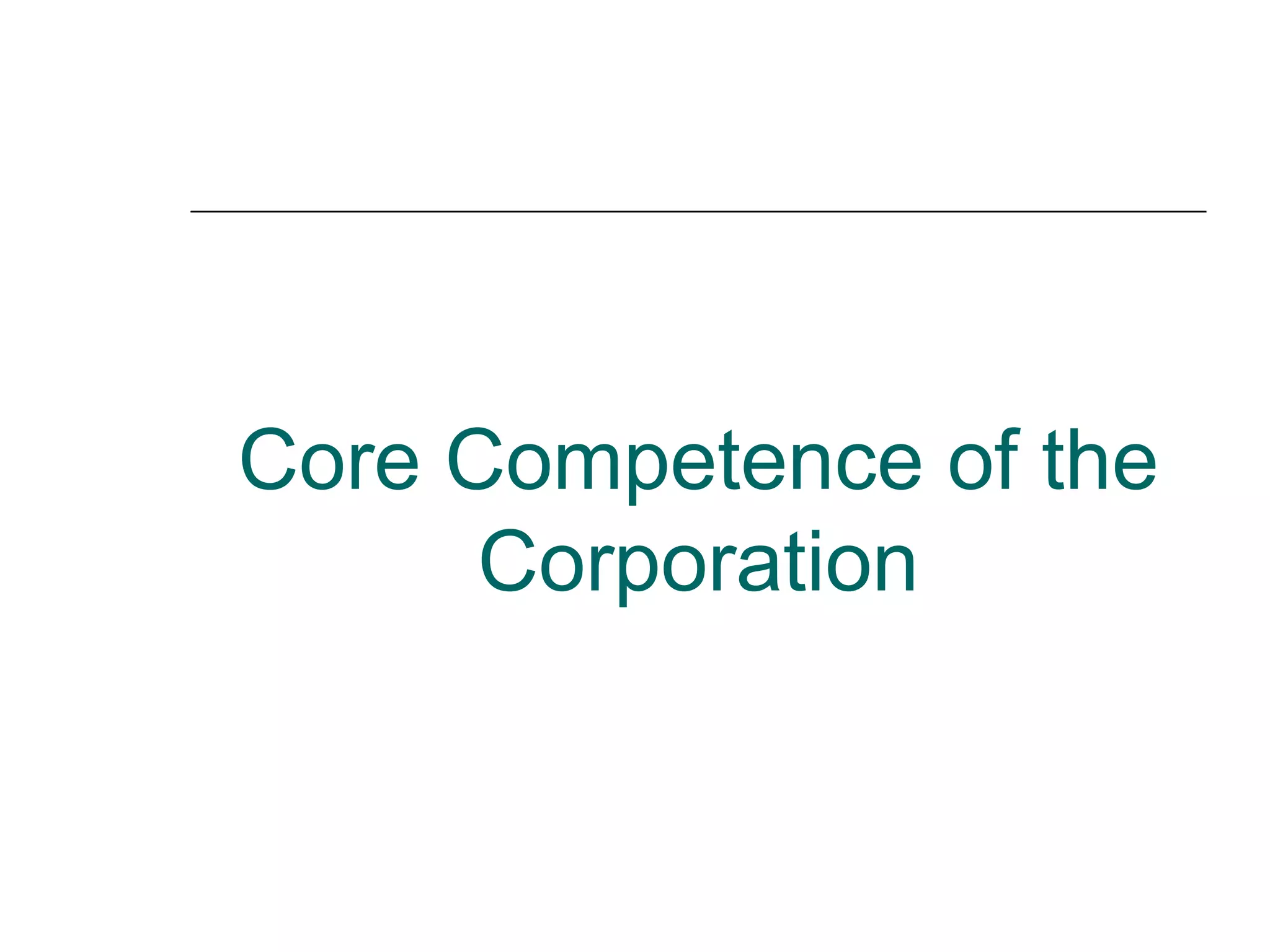 Core Competency & Competitive Advantage | PPT