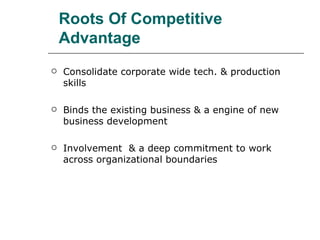 Core Competency & Competitive Advantage | PPT