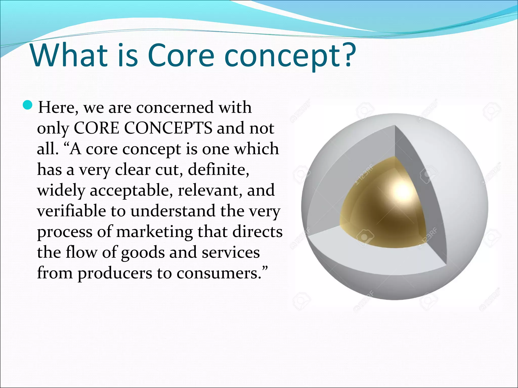 Core concept of marketing | PPT