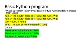 Core Concept_Python.pptx | Programming Languages | Computing