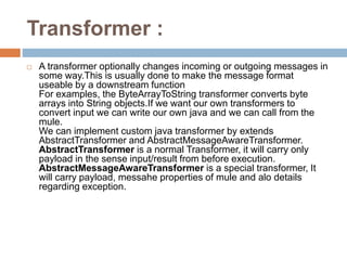 Core concepts - mule | PPT