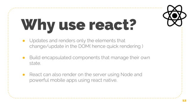 React Workshop: Core concepts of react | PPTX