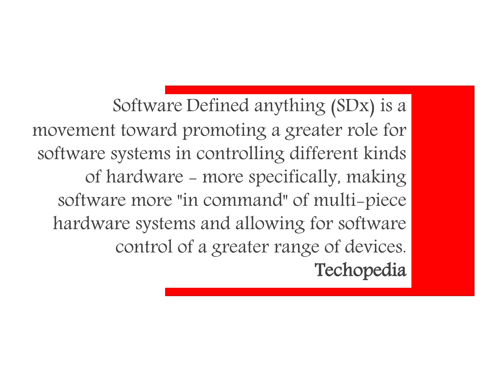 Core Concept: Software Defined Everything | PPTX