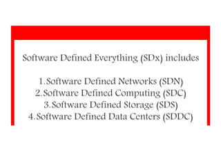 Core Concept: Software Defined Everything | PPTX
