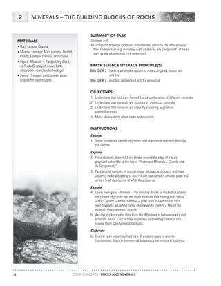 Core Concepts Rocks & Minerals | PDF