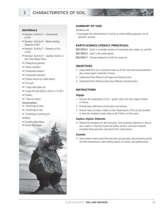 Core Concepts Soil and Erosion | PDF