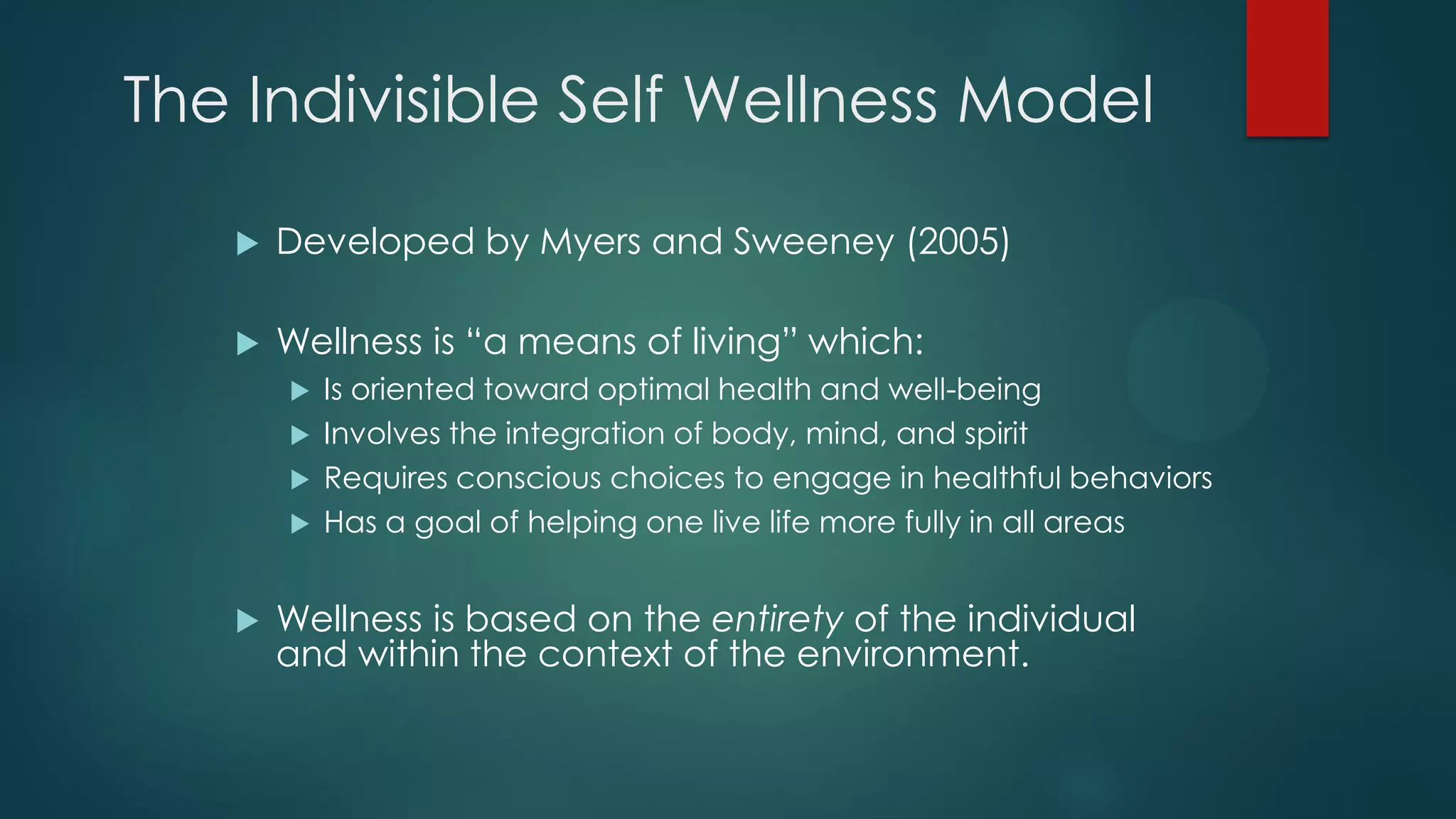 Integrating a Wellness Model in Addictions Counseling, CORE 2017 ...