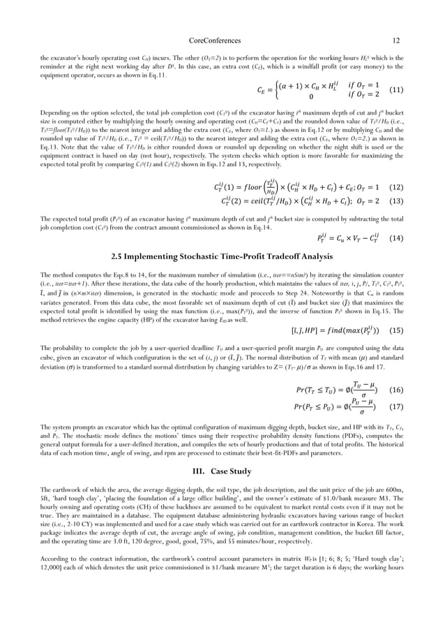 Economic Excavator Configuration for Earthwork Scheduling | PDF
