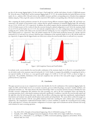 Economic Excavator Configuration for Earthwork Scheduling | PDF